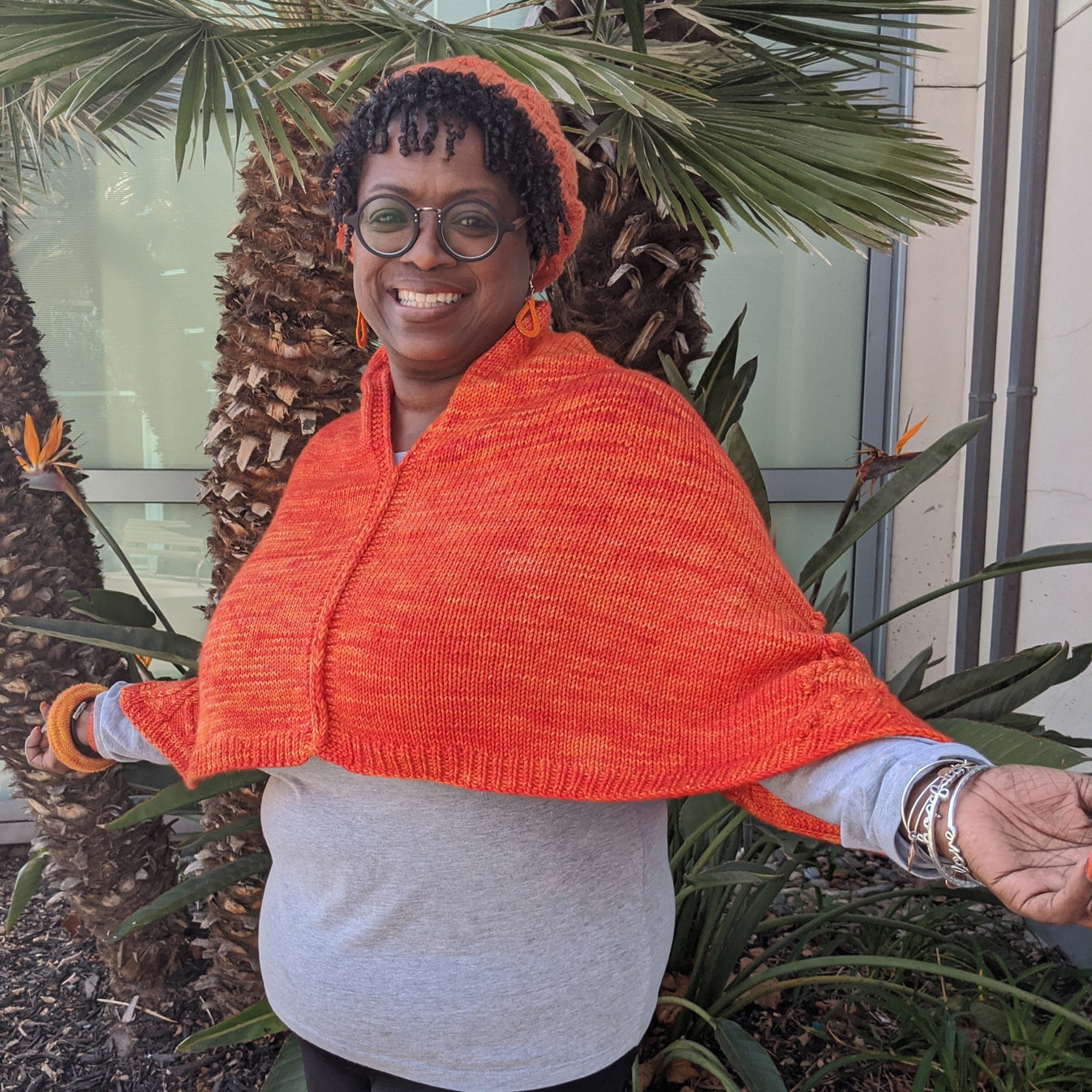 Orange Love Poncho – Madelinetosh